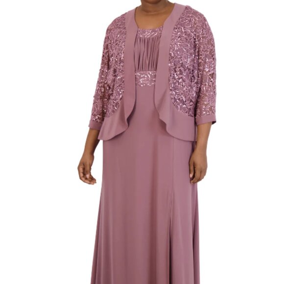 R&M Richards | Dresses | Rm Richards 3785w Mother Of The Bride Dark ...